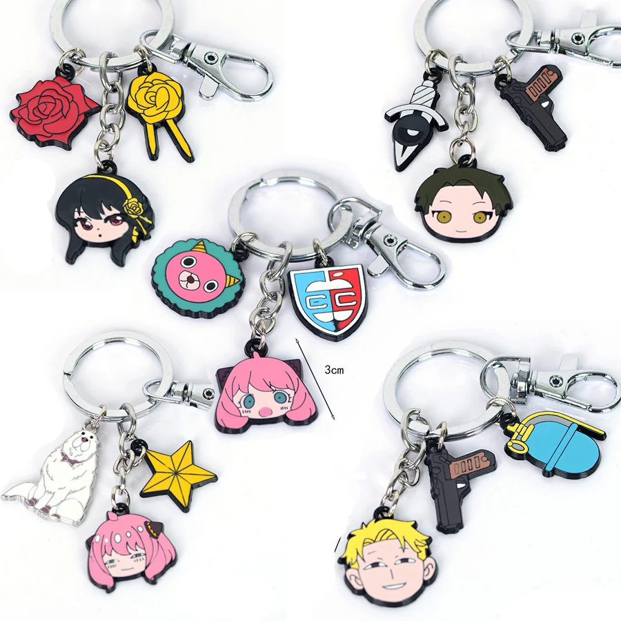 Anime Spy x Family Keychain Twilight Yor Forger Anya Forger Cartoon ...