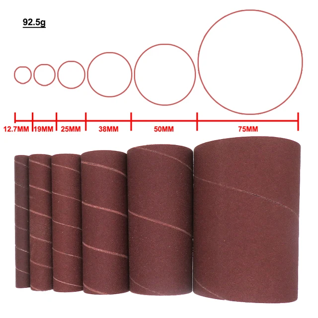 6 Pack Spindle Sanding Sleeves for Oscillating Sander, 80 120 240 ...