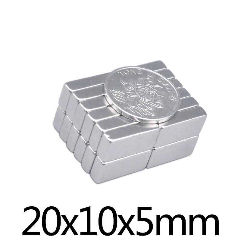 5-50pcs-20x10x5-mm-Powerful-Quadrate-Magnetic-Permanent-Magnet ...