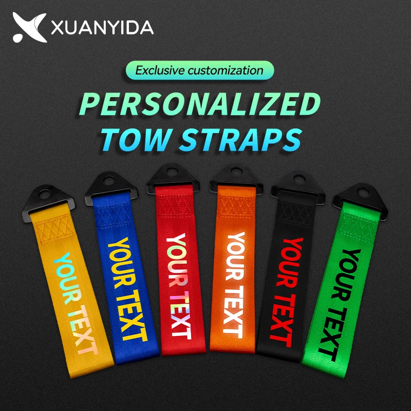 Custom-Tow-Strap-Support-Any-Text-Font-Pattern-Logo-Printed-Trailer ...