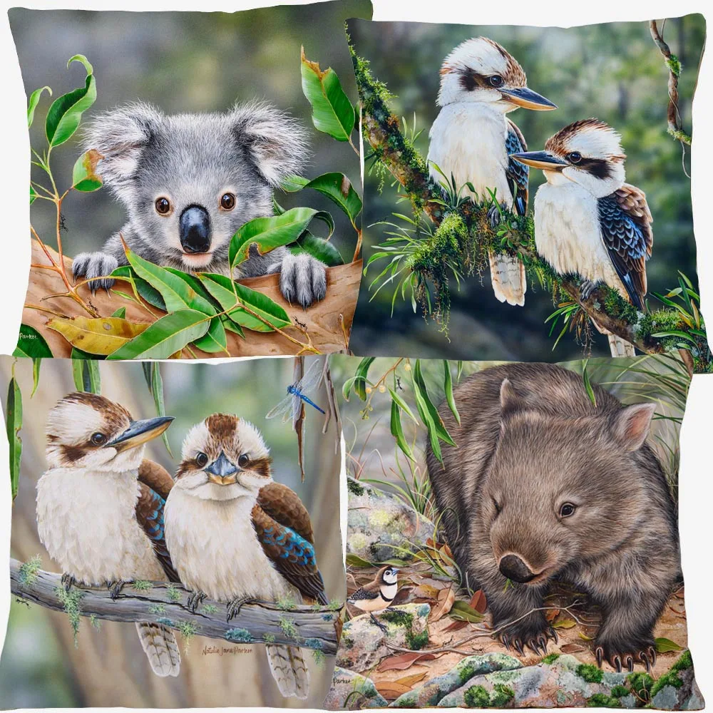 Australian-Koala-Wombat-Kookaburra-Birds-Animals-Portrait-Poster ...