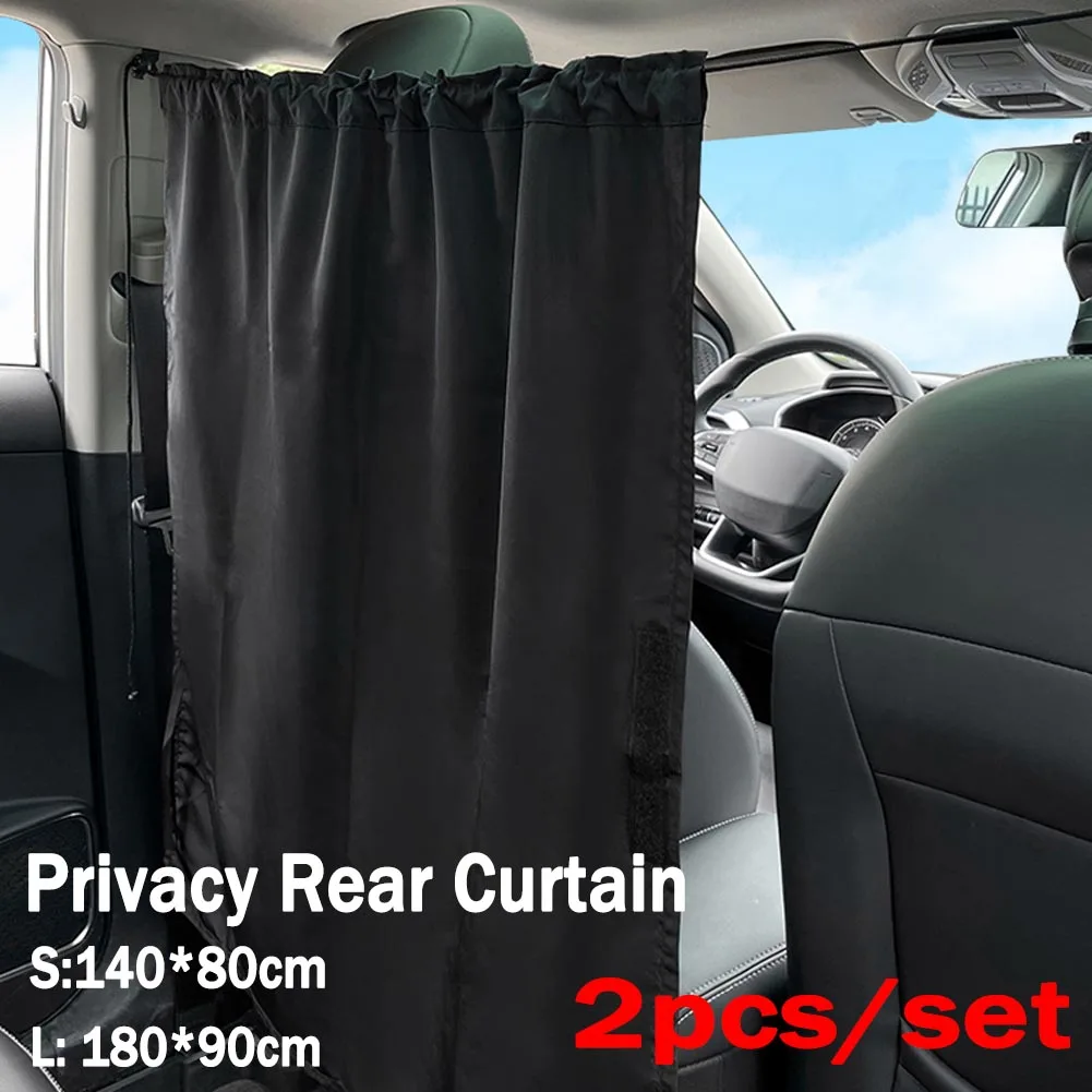 2pcs Set Sun Shade Privacy Curtain Taxi Car Isolation Curtain Partition