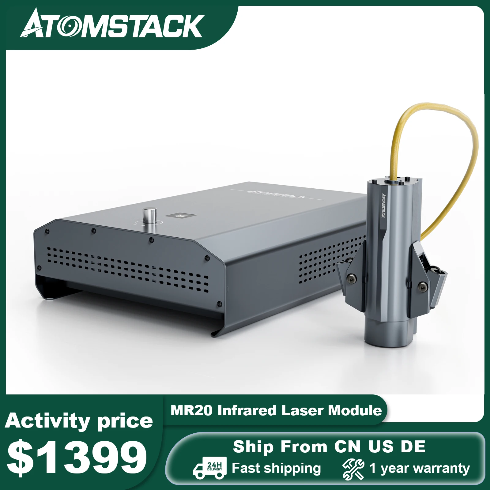 Pre-Sale-Atomstack-MR20-20W-High-Power-Pulse-Infrared-Laser-Module ...