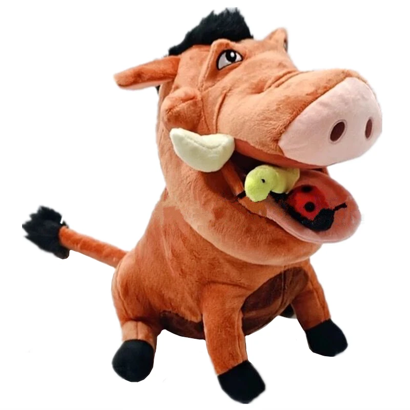 Pumbaa With Bug Plush Toy Cute Wild Boar Stuffed Animals Kids Toys for ...