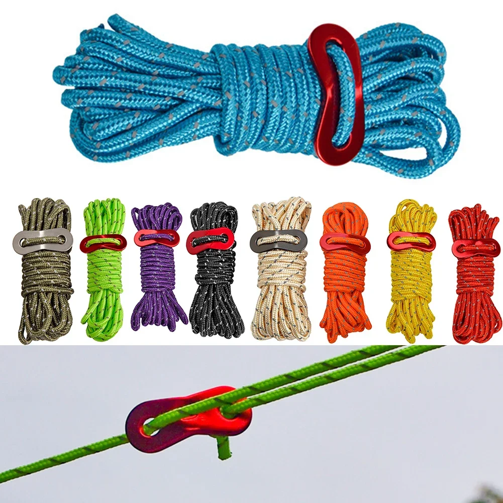 Outdoor-Camping-Tent-Rope-Set-Camping-Reflective-Wind-Rope-With-Buckle ...