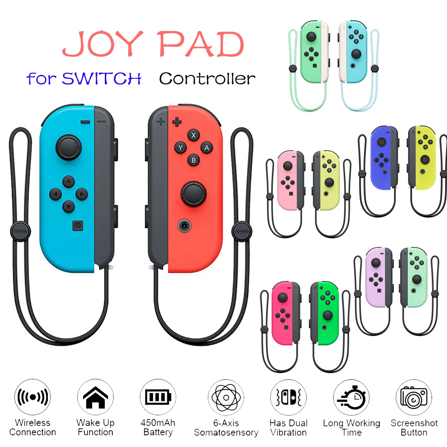 Joycons-inal-mbricos-mando-izquierdo-y-derecho-Joystick-con-interruptor ...