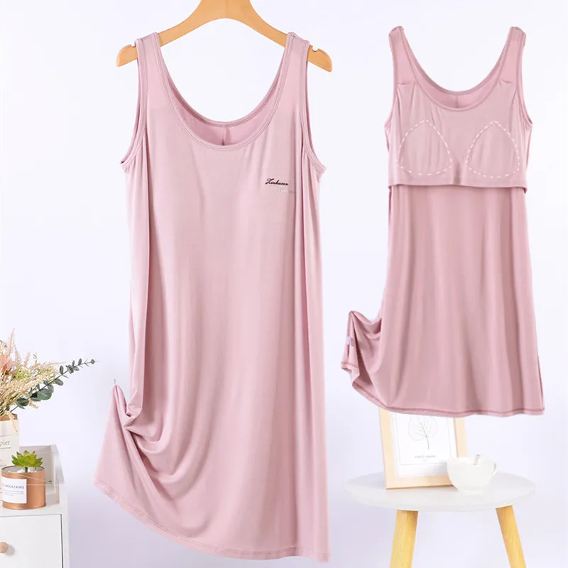 Night-Dress-Women-Sexy-Modal-Vest-Nightdress-Casual-Sleeveless ...
