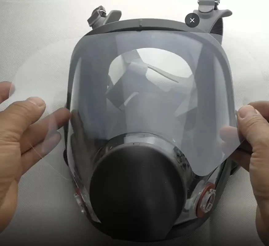Scratch-Resistant-Protective-Film-For-3M-6800-Gas-Mask-Respirator-Full ...
