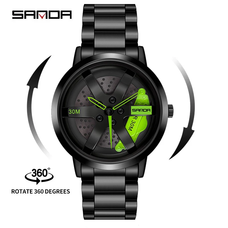 SANDA-P1075-Hot-Sell-Stainless-steel-Men-s-Watches-Waterproof-Sport ...