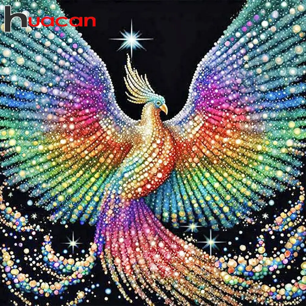 Huacan-Diamond-Art-Painting-Colored-Phoenix-Full-Square-Round-Mosaic ...