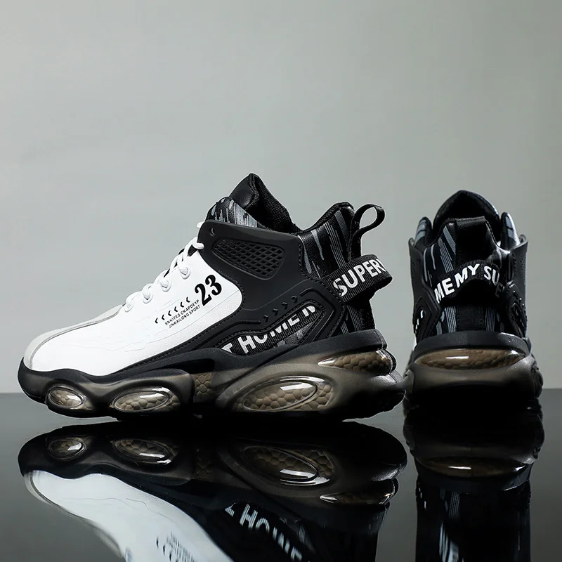 Autumn-Winter-Men-Shoes-Flocking-Cotton-Leather-Aj-High-Top-Basketball ...