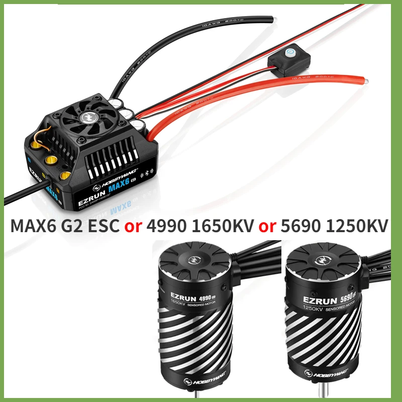 Original-Hobbywing-EzRun-MAX6-G2-200A-ESC-4990-1650KV-5690-1250KV-Motor ...