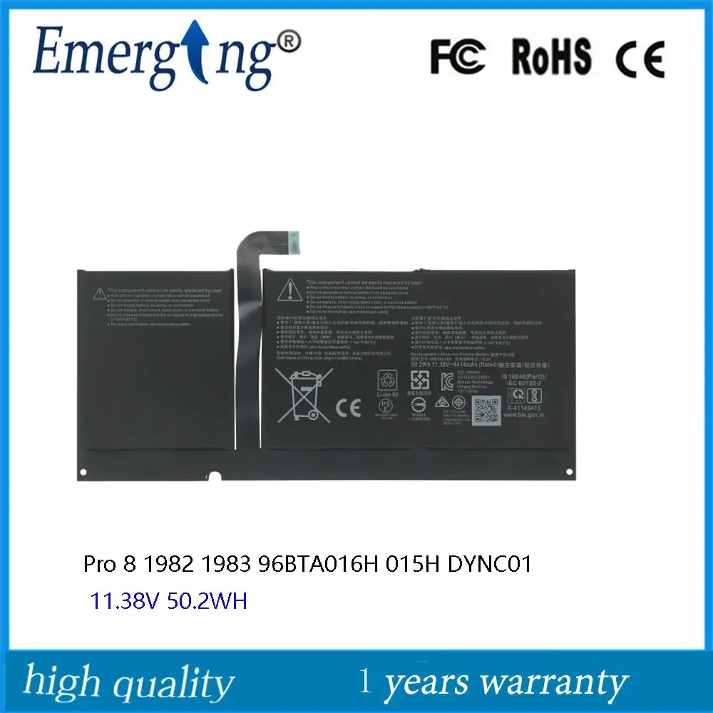 11-38V-50-2WH-96BTA016H-DYNC01-Laptop-Battery-For-Microsoft-Surface-Pro ...