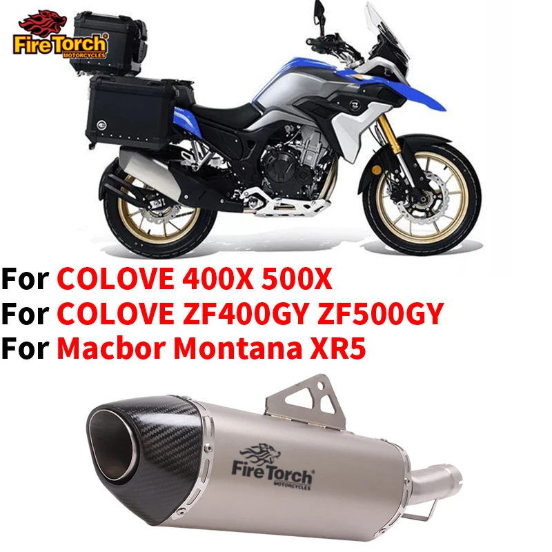 Slip-For-COLOVE-ZF400X-500X-ZF400GY-ZF500GY-Montana-XR5-Motorcycle-Exhaust-Escape-Moto-Link-Pipe ...