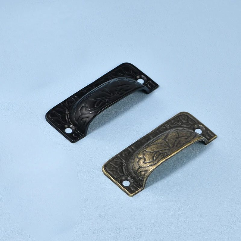 Antique-Half-Round-Iron-Sheet-Handle-Furniture-Cabinet-Pharmacy-Shell ...