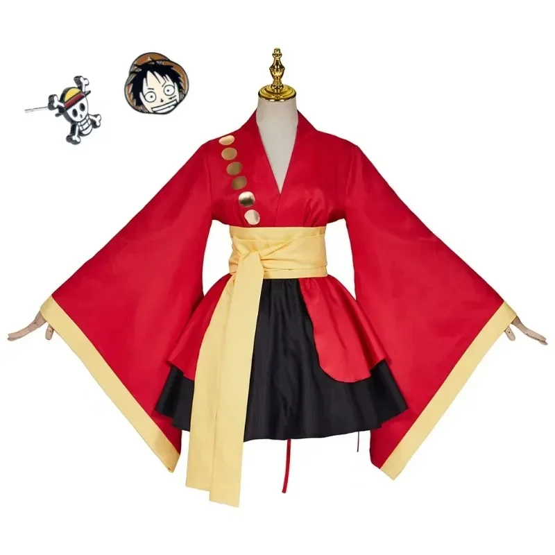 Monkey-D-Luffy-Cosplay-Costume-Anime-Christmas-Outfits-One-Kimono-Piece ...