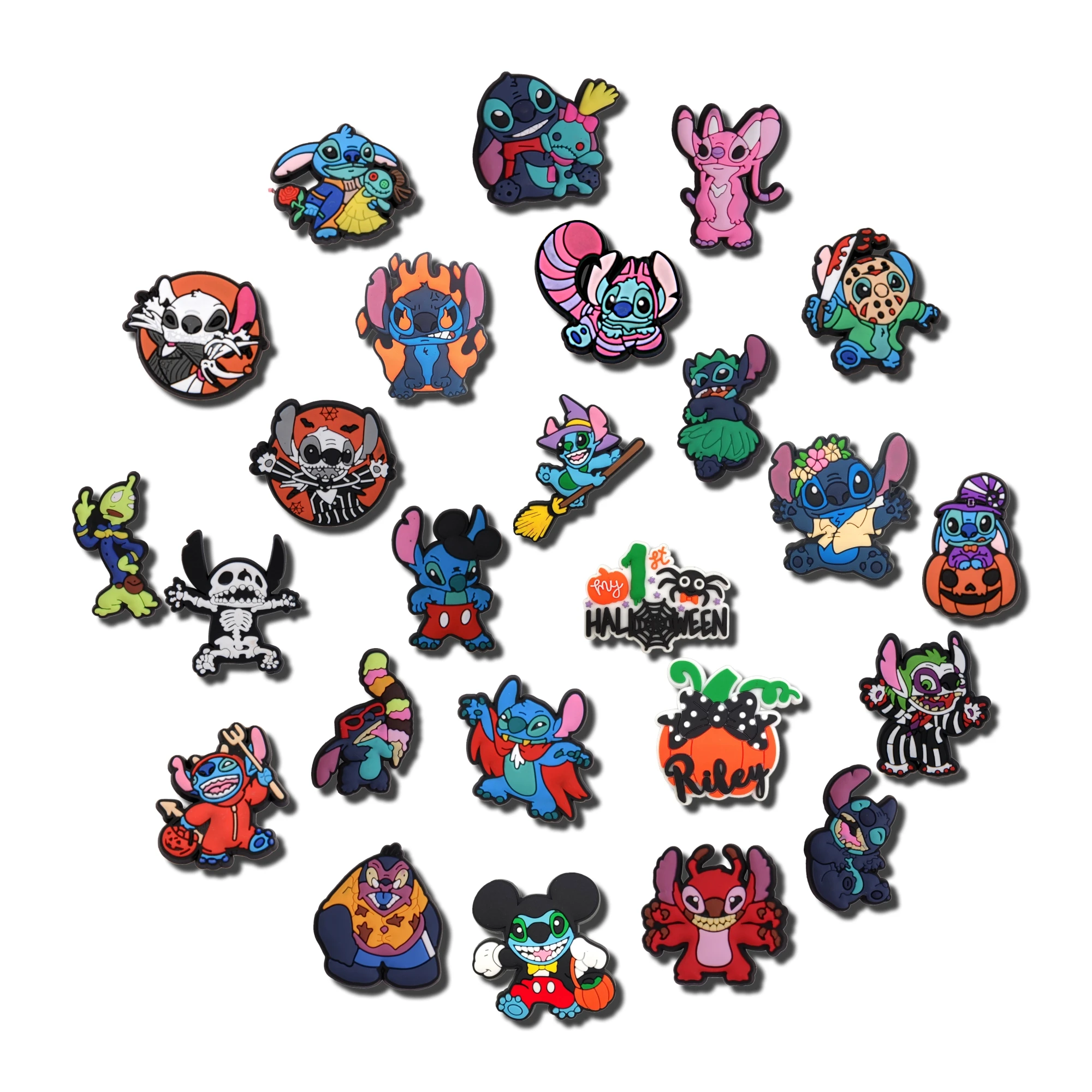 Disney-Stitch-Croc-Charms-para-zapatos-alfileres-de-PVC-decoraci-n-de ...