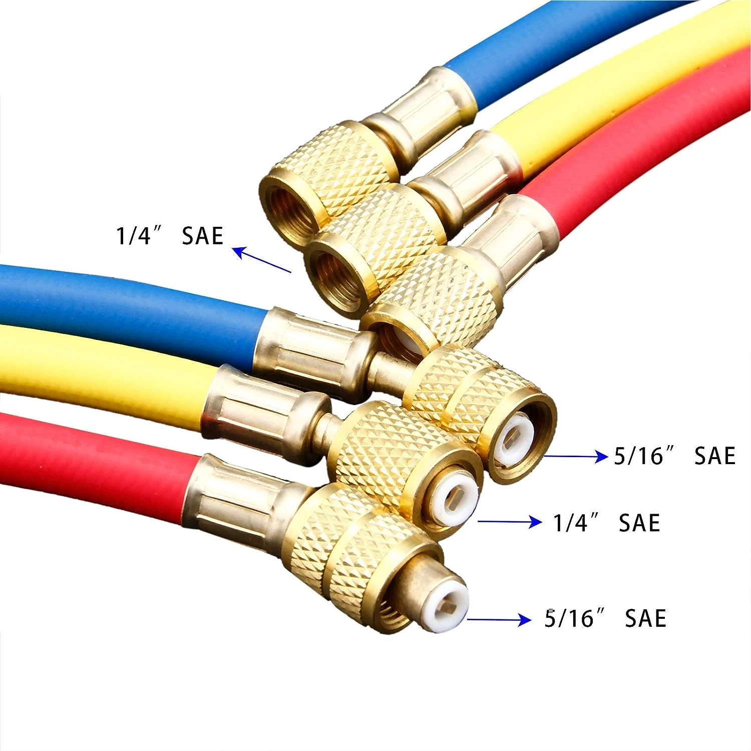 3-Colours1-2M-R410A-AC-Charging-Hose-Set-1-4-SAE-4000-800-PSI ...