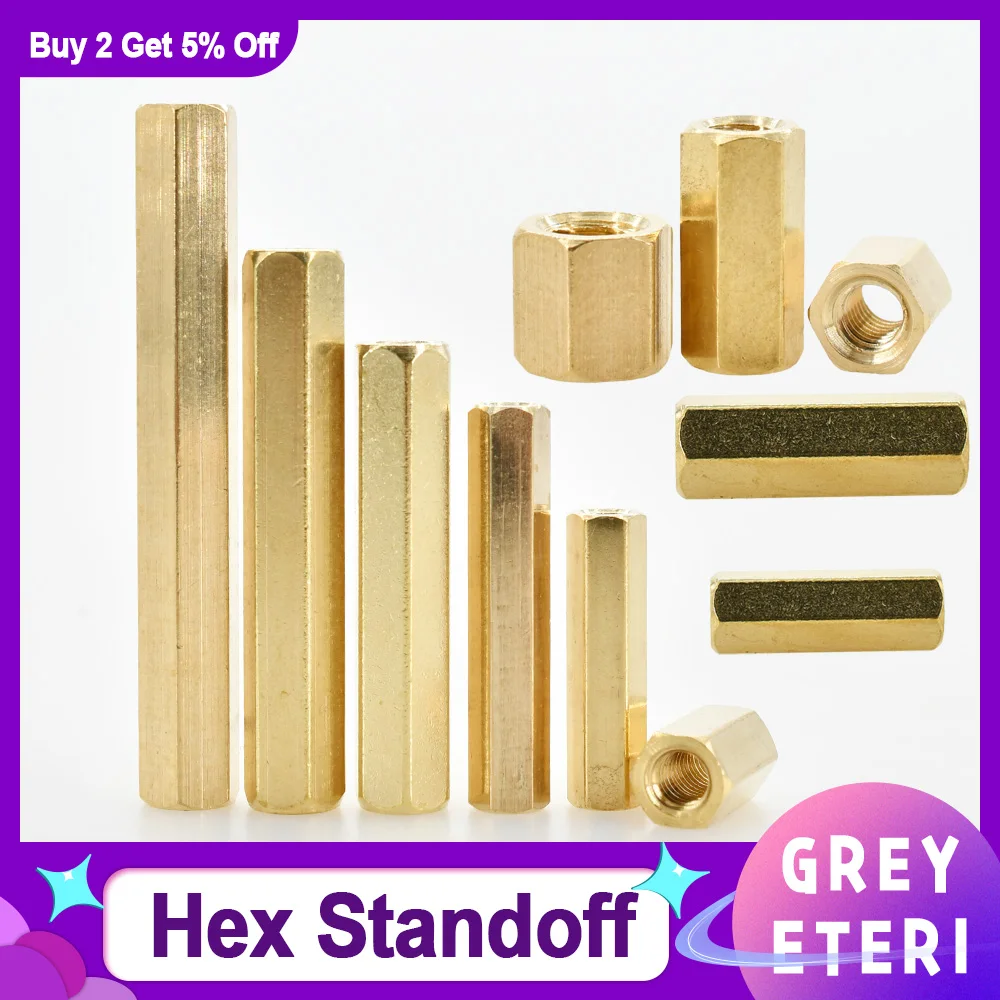 Hexagonal-Hollow-Female-Brass-Motherboard-Standoff-PCB-Support-Hex ...