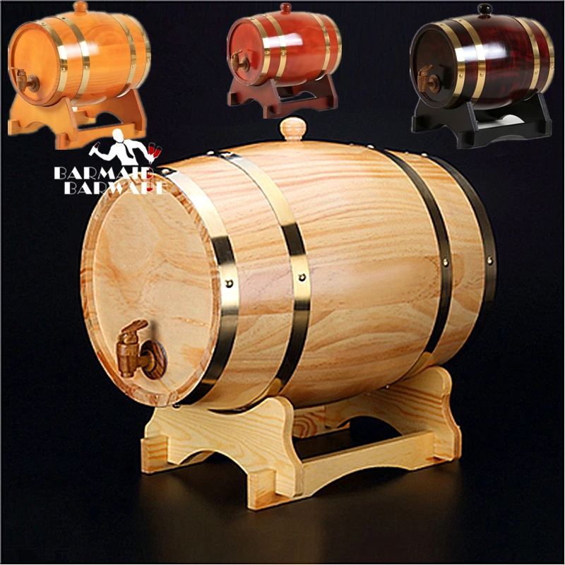 Barril-de-madera-de-roble-Vintage-equipo-de-elaboraci-n-de-cerveza-Mini ...