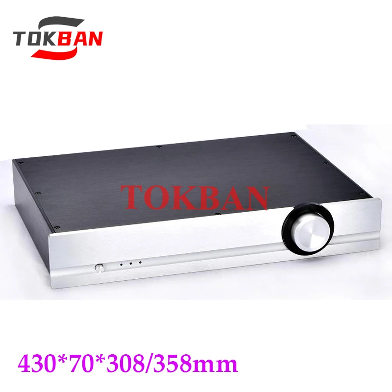 Tokban-Audio-4307-430-70-308-358mm-Aluminum-PASS-Preamplifier-Chassis-Enclosure-DIy-Power ...