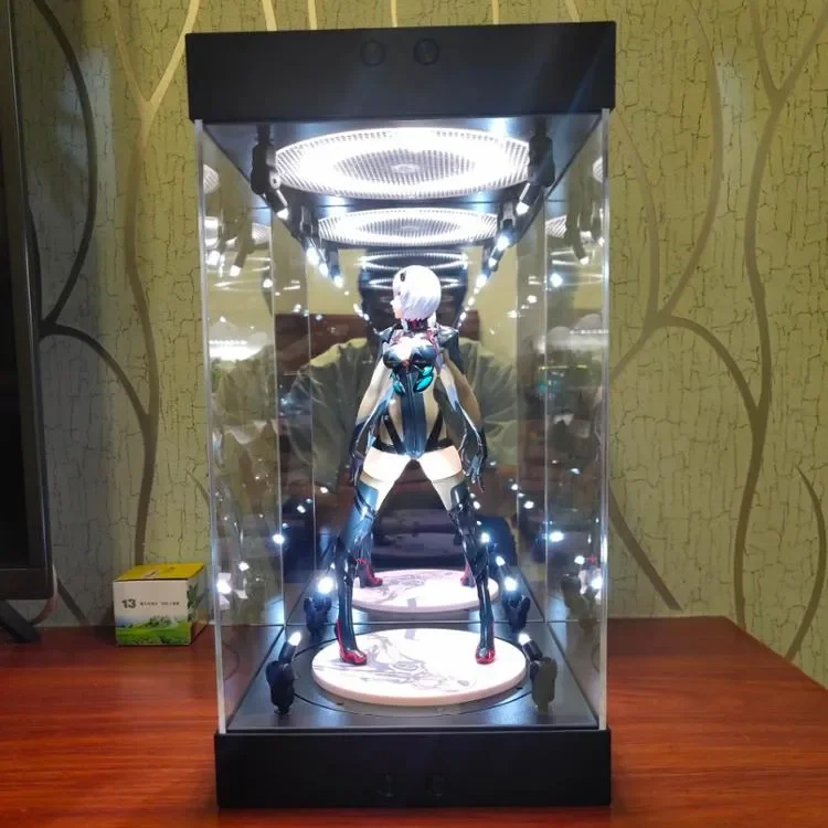 Rotating-LED-12-Figures-Model-Die-cast-Display-Case-with-Lighting-for-1 ...