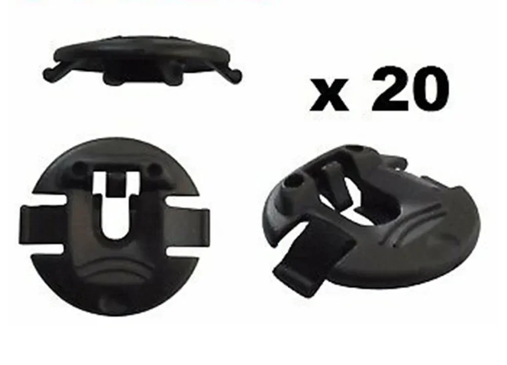 20pcs Black Plastic Auto Fasteners Rivets Clips Vehicle Car Bumper Door ...