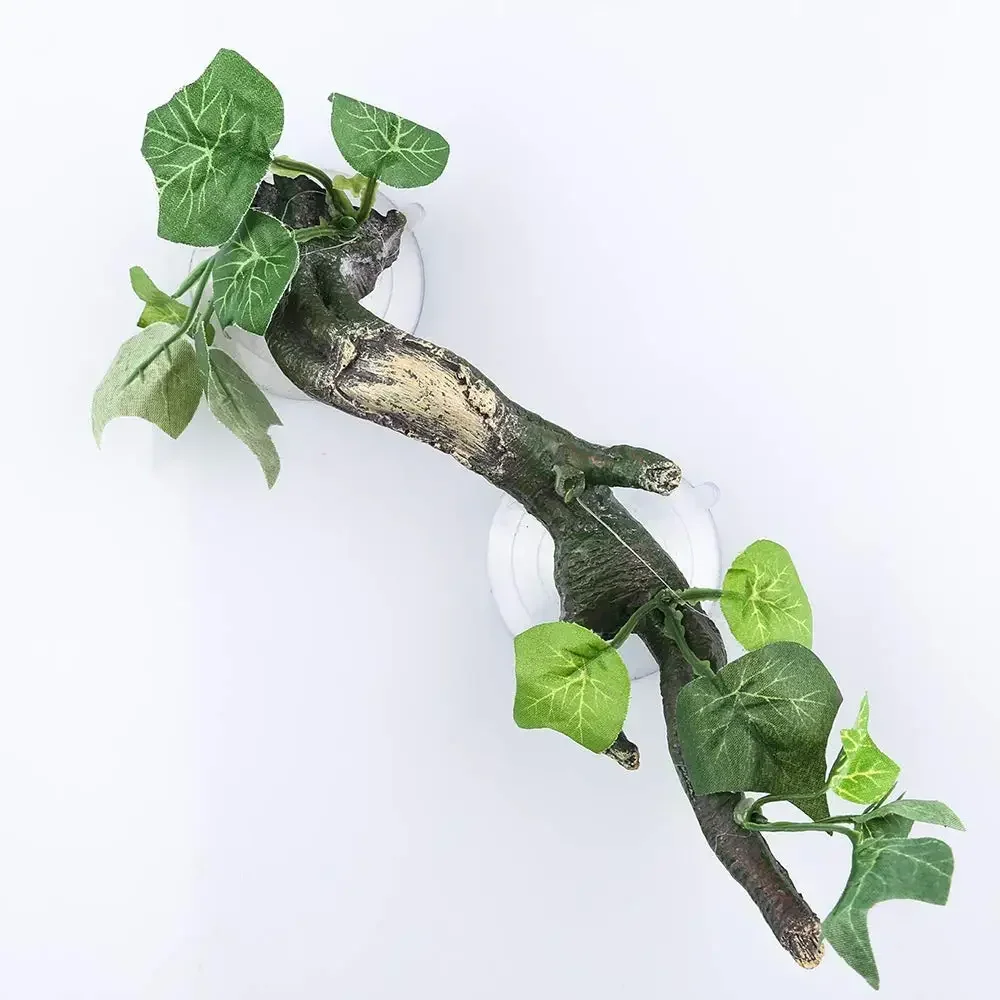 Resin-Artificial-Branches-Reptile-Cave-Corner-Fake-Branch-Terrarium ...