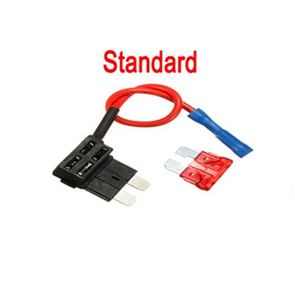 12V Plug-in Small Medium Size Car Fuse Holder Add-a-circuit TAP Adapter ...