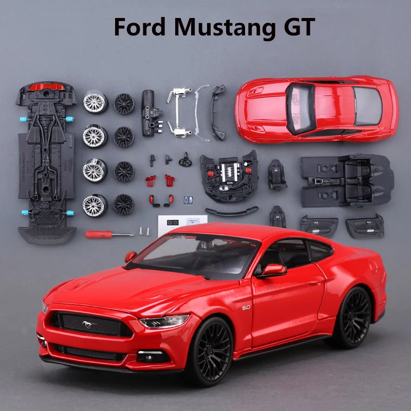Maisto 1:24 2015 Ford Mustang GT Assembly Version Alloy Car Model ...