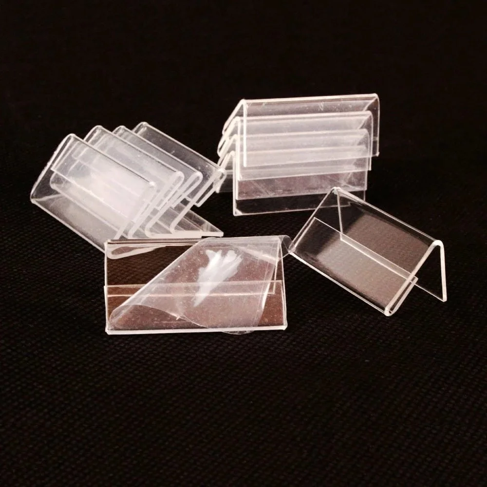 Acrylic Mini Label Rack Clear L-shaped Price Card Name Card Price Tag ...