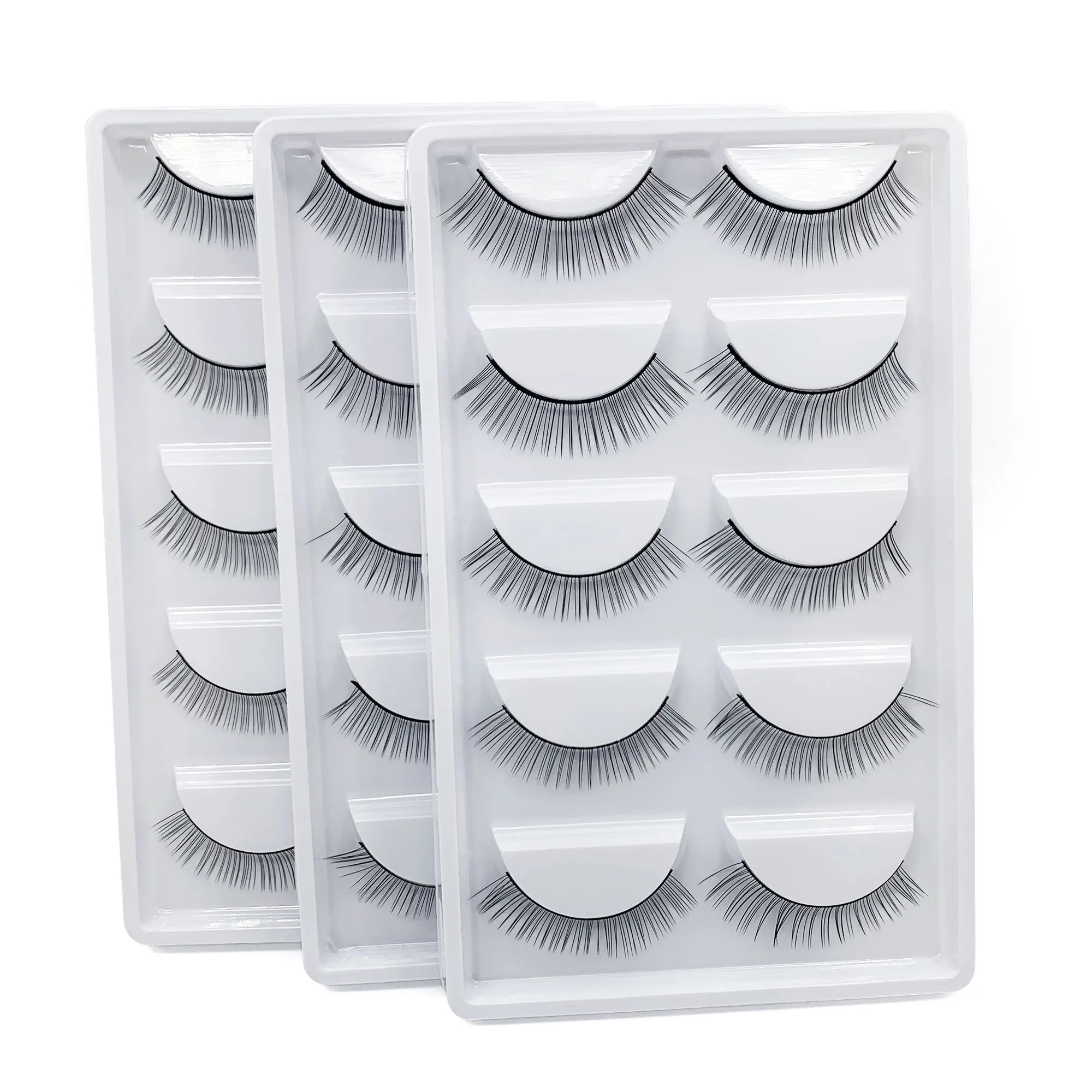 1-3-5boxes-False-Eyelashes-Soft-Natural-Training-Eyelash-For-Beginners ...