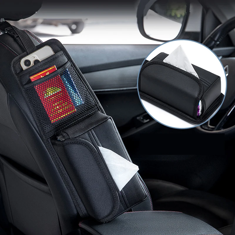 Advanced-Car-Seat-Side-Pockets-PU-Leather-Driving-Seat-Hanging-Bag ...