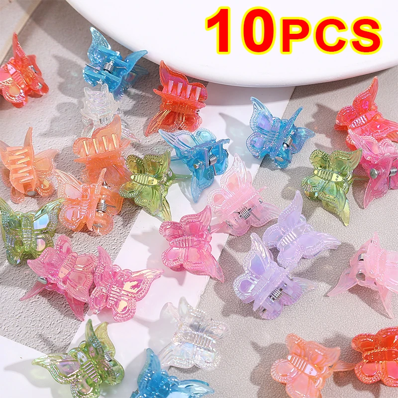 10pcs Ins Mini Butterfly Hair Claw Clips Trendy Cute Small Hair Clips ...
