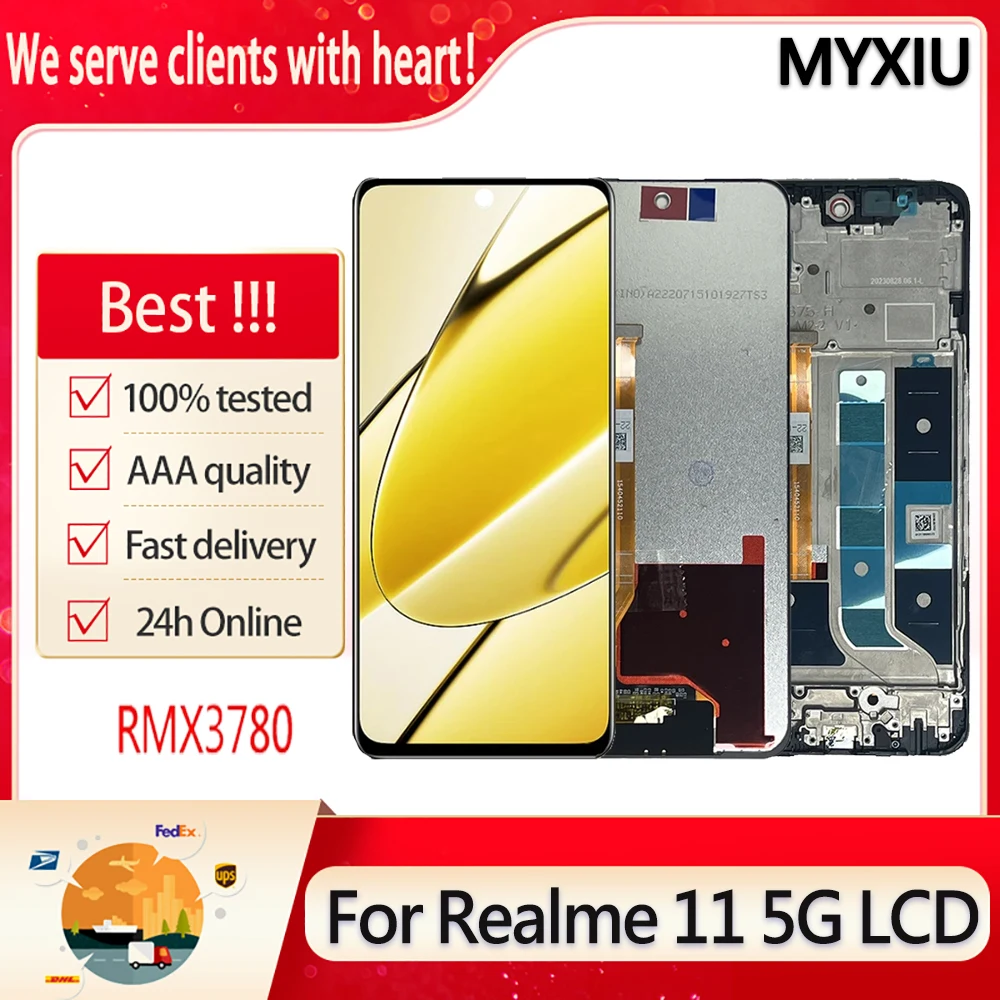 IPS nuevo para Realme 11 5G RMX3780 pantalla LCD con Panel táctil para ...