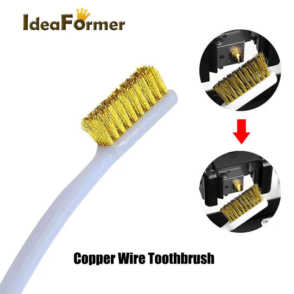 3D-Printer-Cleaner-Tool-Copper-Wire-Toothbrush-Copper-Brush-Handle-For ...