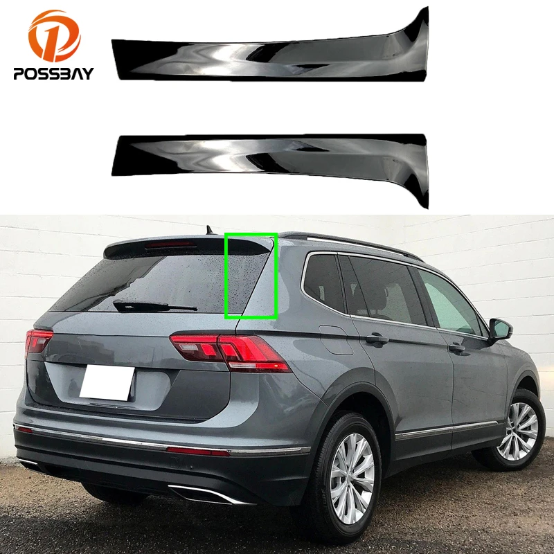 Car Gloss Black Rear Window Side Spoiler Canard Canards Splitter For Vw ...