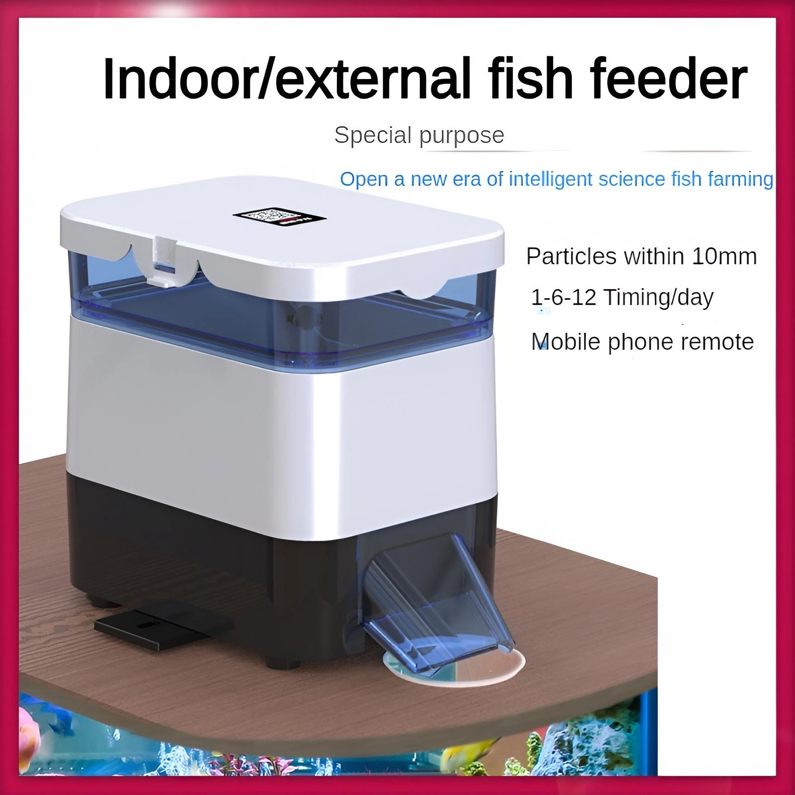 Pro Automatic Fish Feeder: Wi-Fi APP Control, 1-99 Servings, 10mm ...