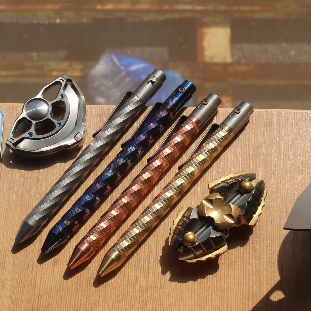 EDC-Brass-Copper-Titanium-Alloy-Zirconium-Pen-With-Collection-Writing ...