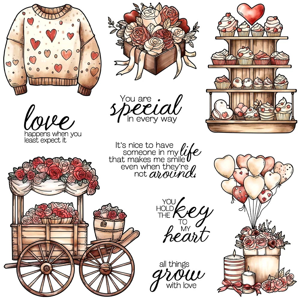 Mangocraft-Love-Roses-Sweet-Cake-Clear-Stamps-Valentine-s-Gifts-DIY ...