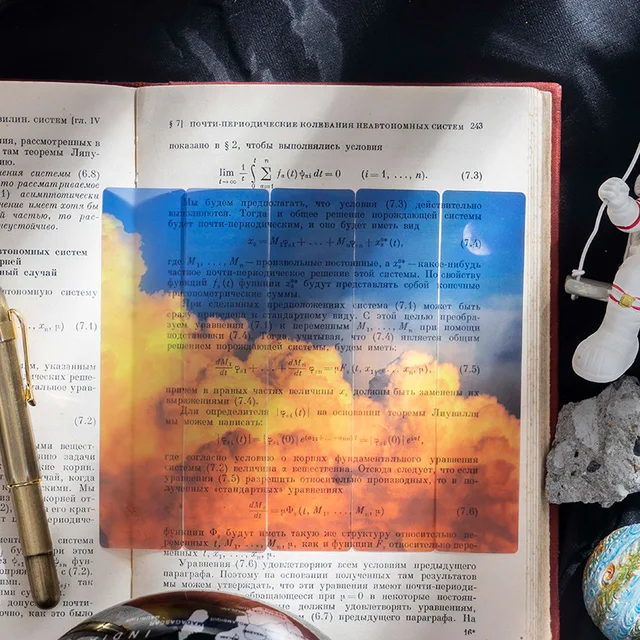 5pcs Sun Moon and Stars Series Bookmark PVC Reading Book Mark Dusk ...