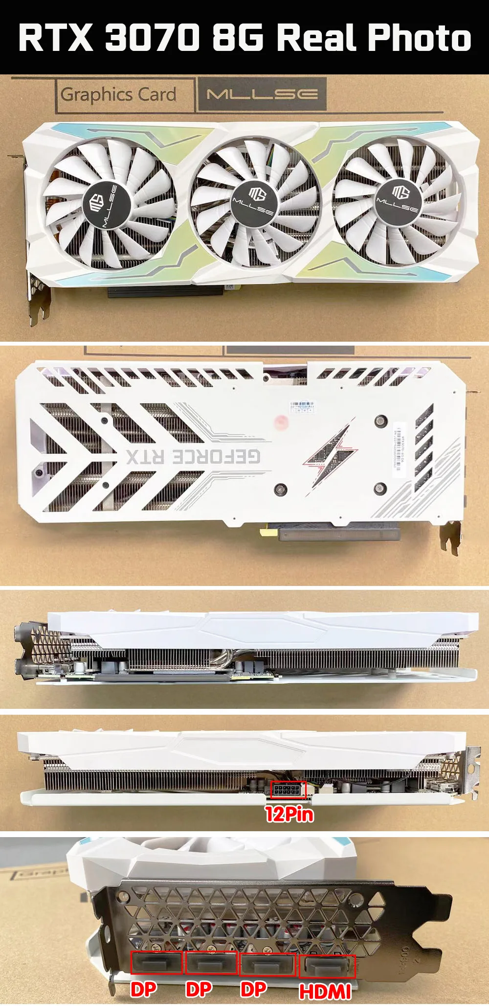 Видеокарта MLLSE Graphics Card RTX 3070 8GB NVIDIA GPU 12Pin GDDR6 ...