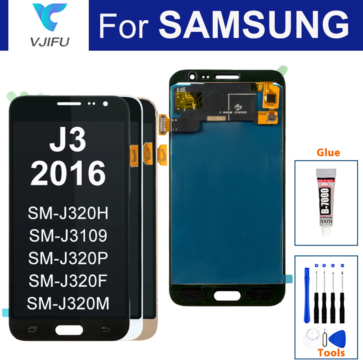 5-0-LCD-For-Samsung-Galaxy-J3-2016-J320-Display-Touch-Screen-J320F ...