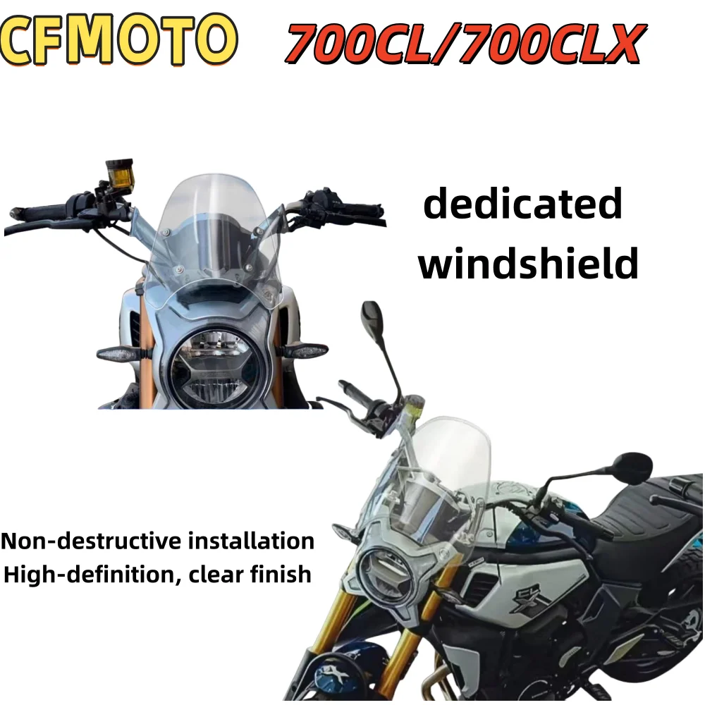 Suitable for CFMOTO Chu Liuxiang 700CL modified windshield heightened ...