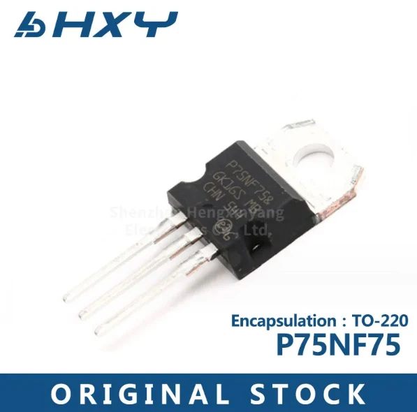 10PCS P75NF75 TO 220 FET MOSFET N-Ch 75 Volt 80 Amp
