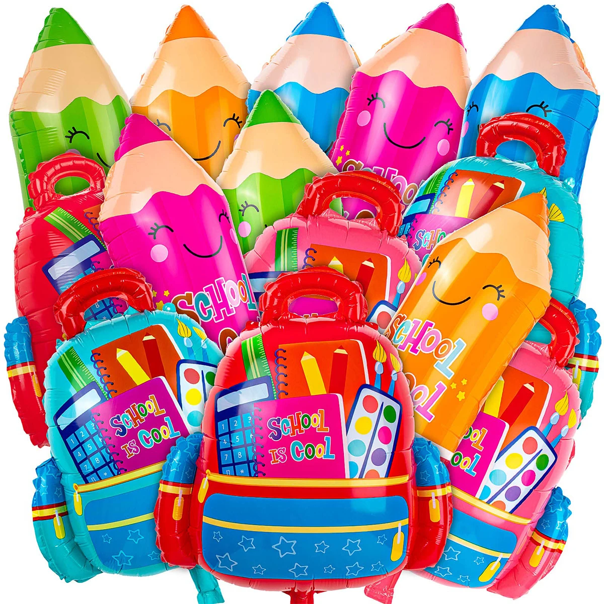 5-10-20Pcs-Back-To-School-Balloon-Cartoon-Schoolbag-Pencil-Balloons ...