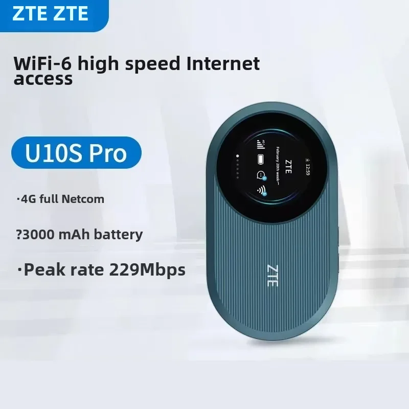 Zte-U10s-Pro-4g-Wireless-Router-Portable-Wifi-3000mah-Wifi-6 ...