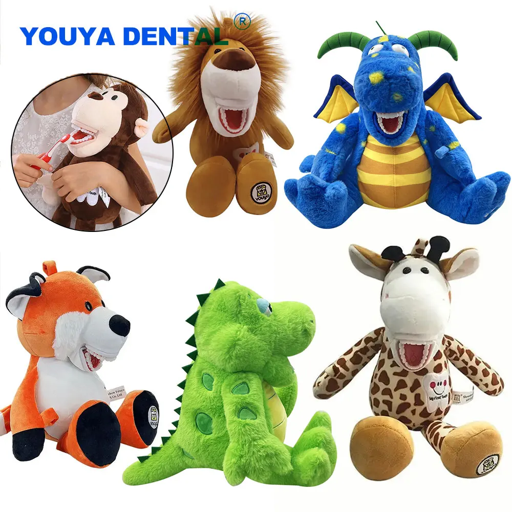 Dental-Cute-Plush-Demo-Cartoon-Dolls-Animal-Stuffed-With-Teeth-Model ...