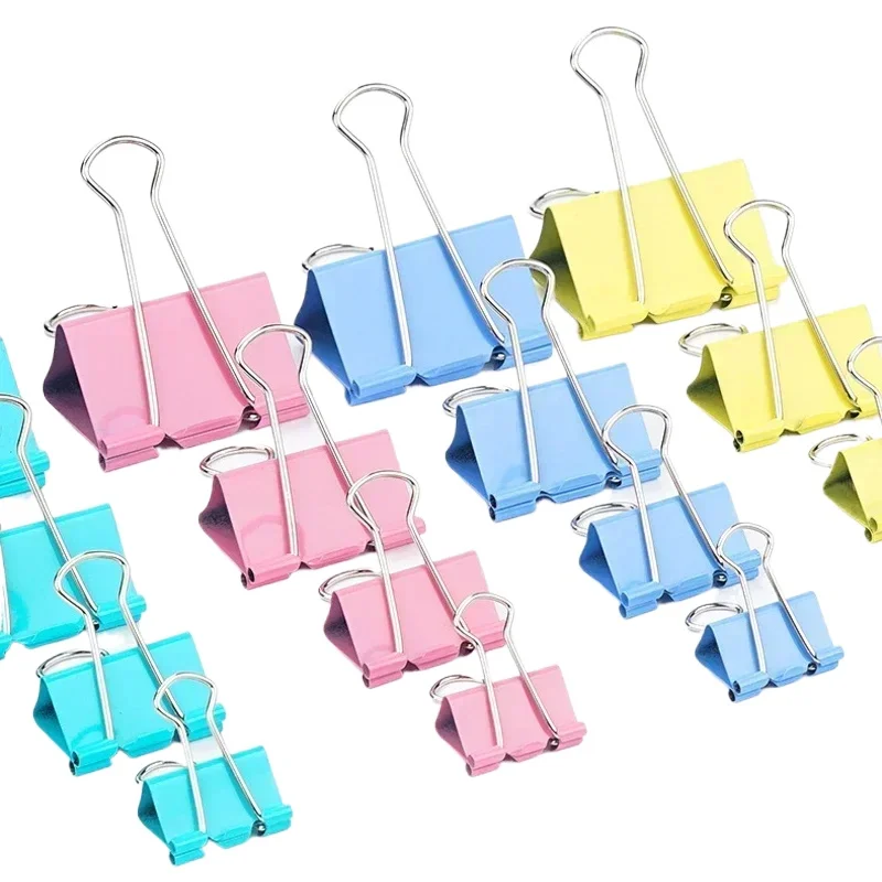 Multicolor Metal Paper Clips Bulk Pack - 15/19/25/32/41mm Assorted ...