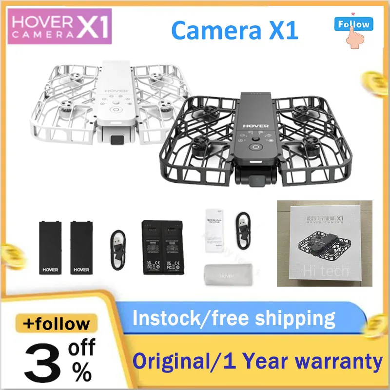 Hover Camera X1 flying drone camera live Preview Selfie anti-shake HD drone for outdoor camping ...